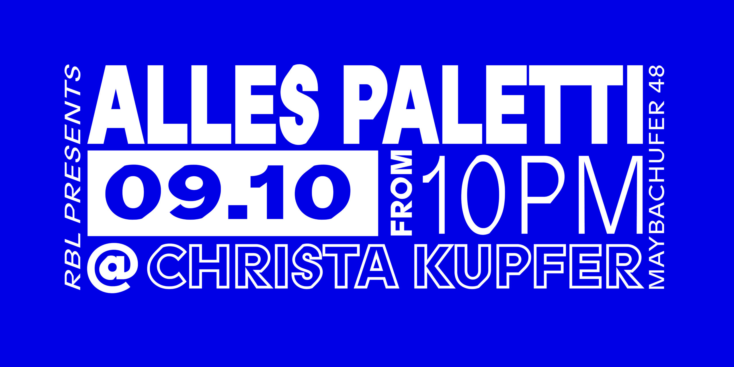 Alles Paletti is back on the 9th October!